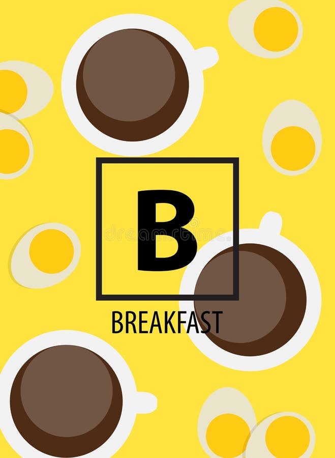Abstract Breakfast Background Vector Illustration Stock Vector ...