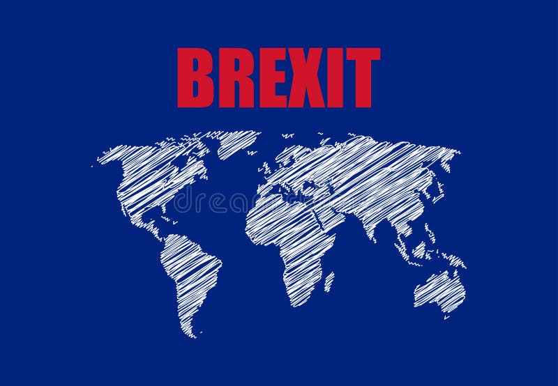 Abstract brexit background stock illustration. Illustration of concept ...