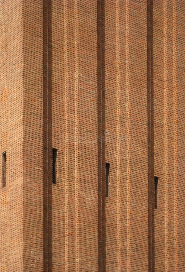 Abstract brick facade stock image. Image of exterior - 25268873