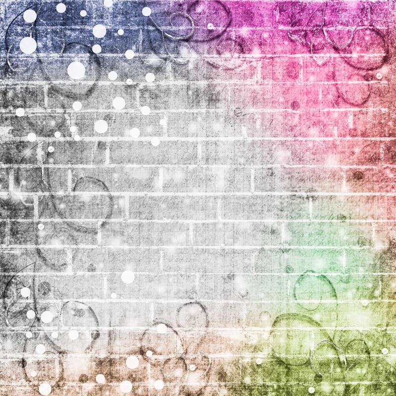 Abstract Brick Wall Background for Your Design Stock Illustration ...