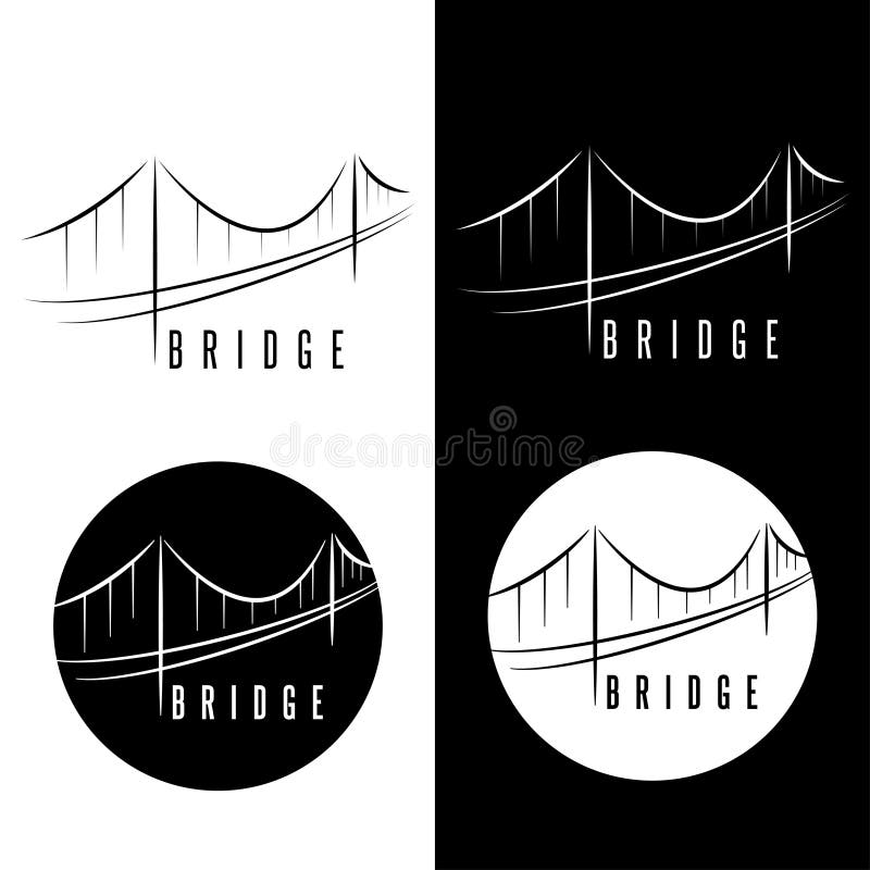 Abstract Bridge Construction Set Vector Design Stock Vector ...