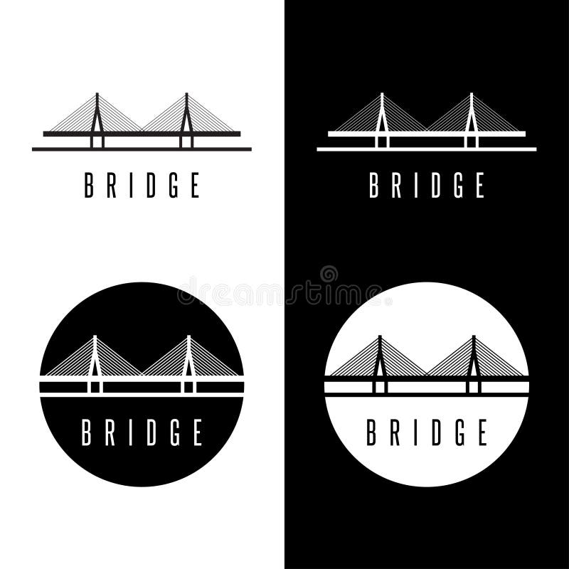 Abstract Bridge Construction Set Vector Design Stock Vector ...