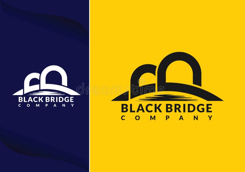 Abstract Bridge in Letter B Logo Design Template Emblem Symbol Stock ...