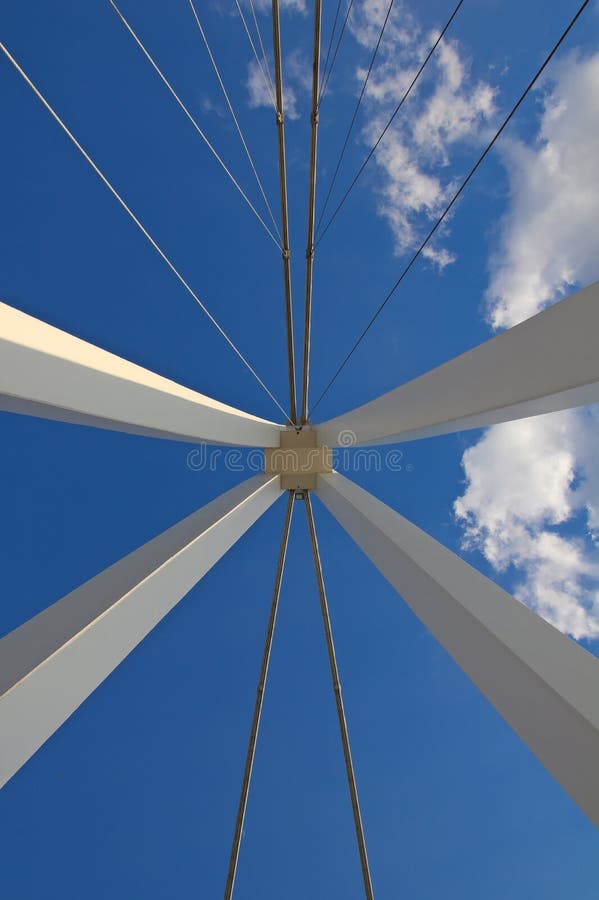 Abstract bridge stock image. Image of cable, view, truss - 40512199