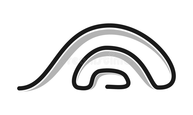 Abstract Bridge Symbol Icon Vector Stock Vector - Illustration of lake ...