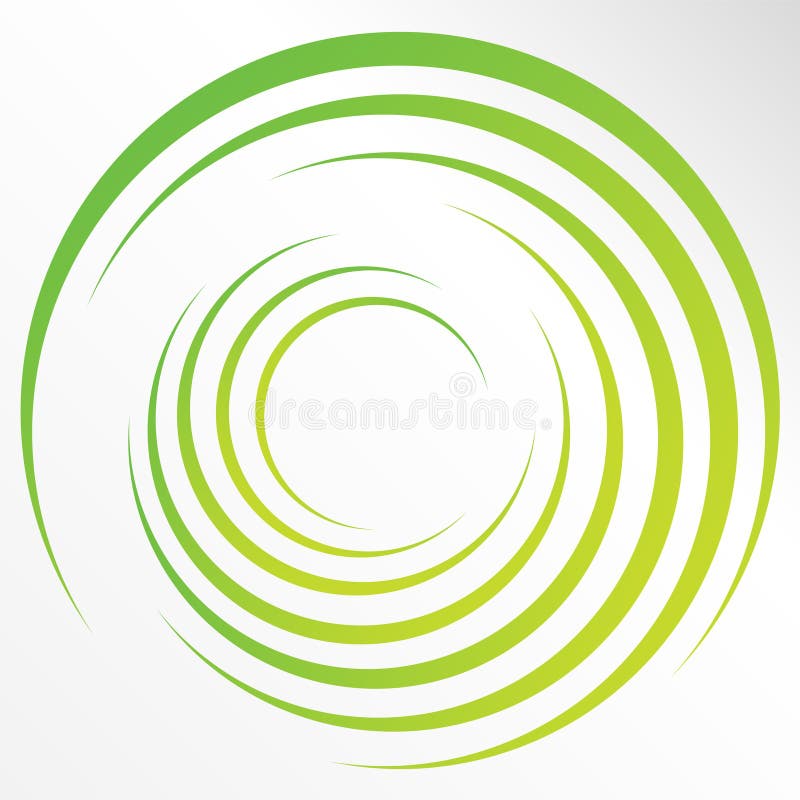 Abstract Bright Background with Circles and Green Lines Stock Vector ...