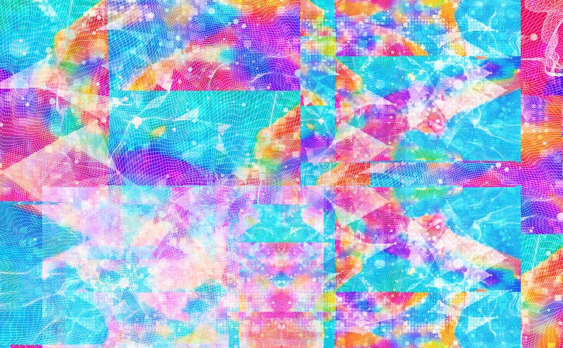 Abstract Technology Collage Background Stock Illustration ...