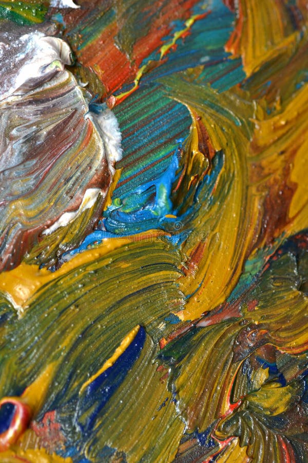 Abstract Background with Oil Paint Smears Stock Photo - Image of ...