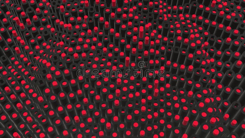 Abstract Bright Background with Simple Shapes Random Vertical Movement ...