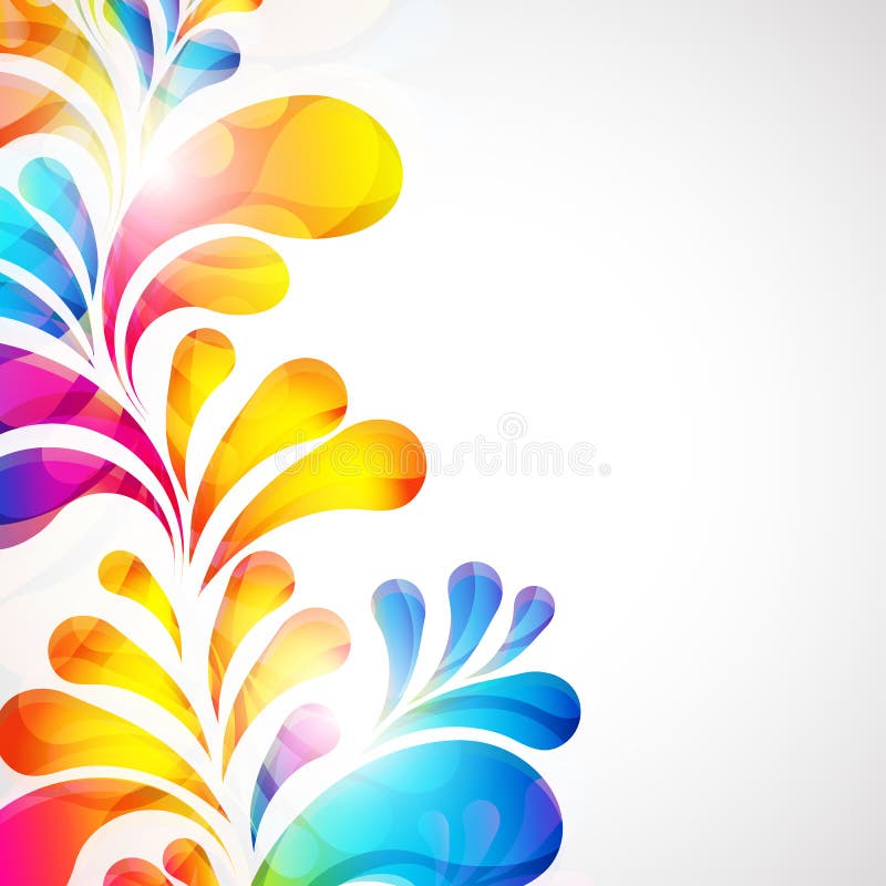 Abstract Bright Background with Teardrop-shaped Arches Stock Vector ...