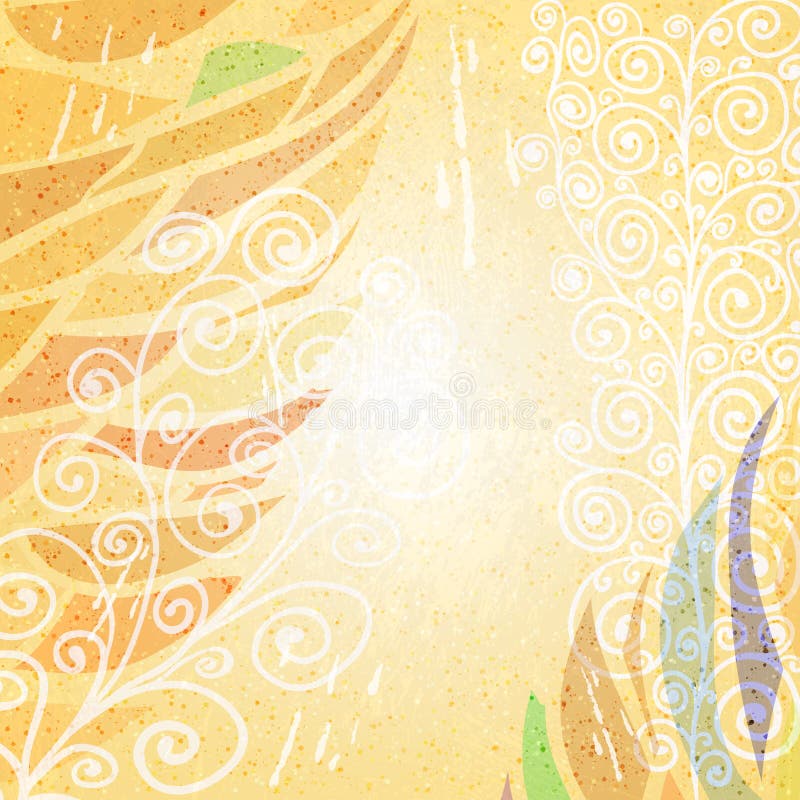 Abstract Bright Beige Floral Background Stock Vector - Illustration of ...