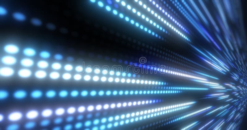 Abstract Bright Blue Background Pattern of Flying Circles of Dots and ...