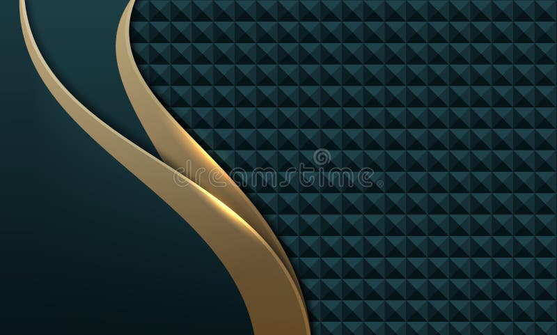 Abstract Bright Blue Color Strip Pattern Luxury Dark Blue with Gold ...