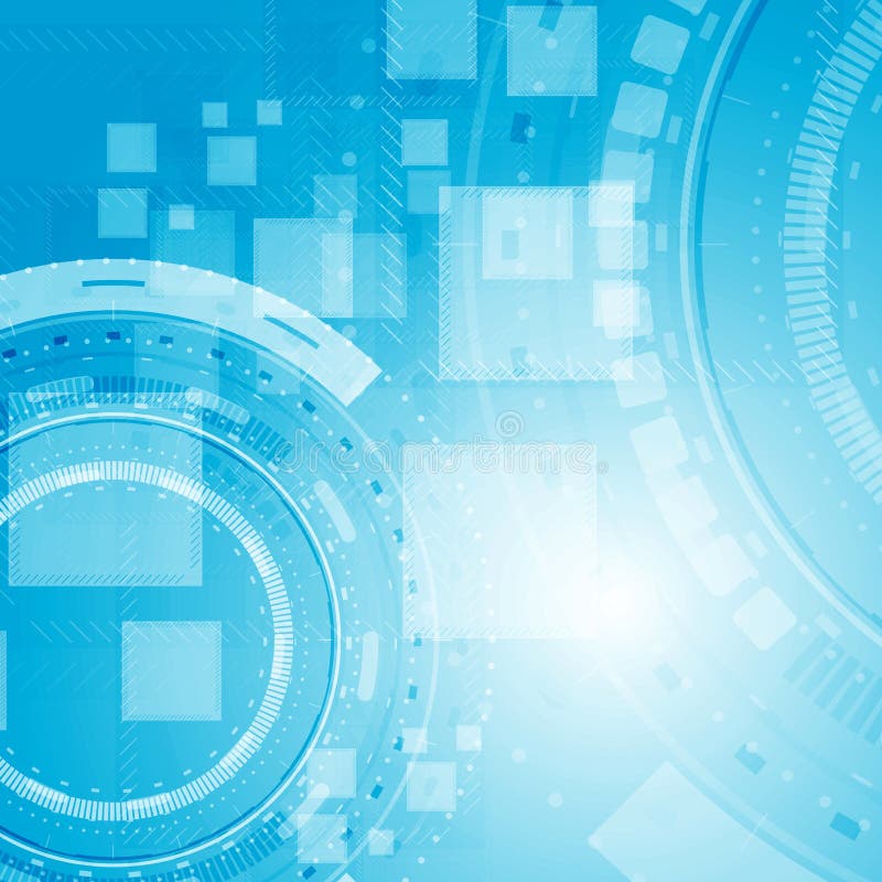 Bright Blue Tech Corporate Geometric Background Stock Illustrations ...