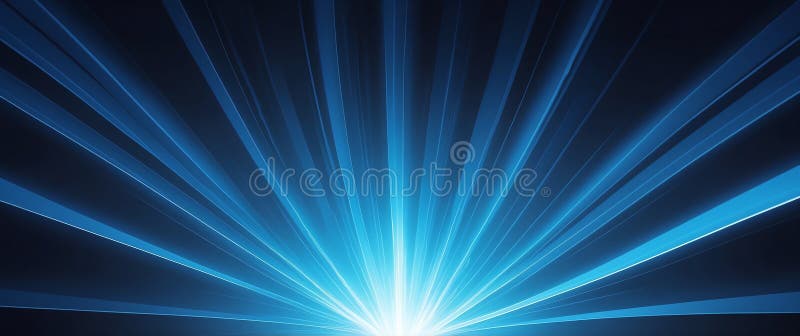 Abstract Bright Blue Rays of Light Beams Spectrum Banner Ai Generated ...