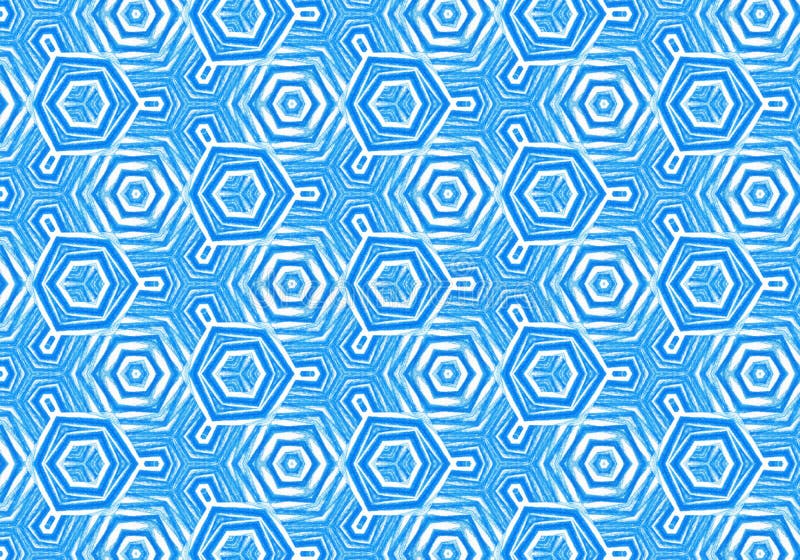 Abstract Bright Blue Repeating Pattern Stock Illustration ...