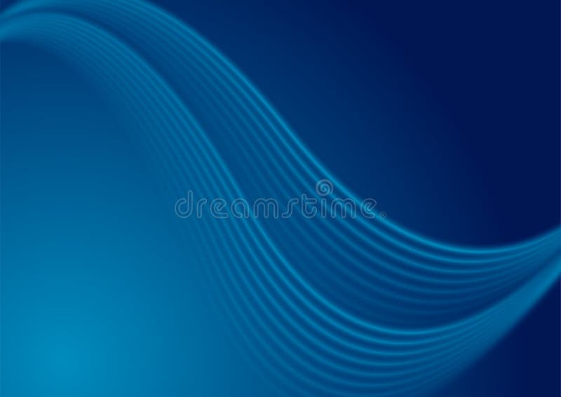 Abstract Bright Blue Smooth Linear Waves Minimal Elegant Background ...