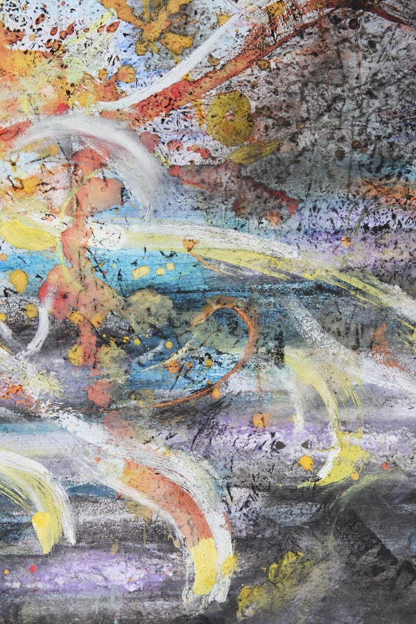 Abstract Bright Brush Painting Stock Illustration - Illustration of ...