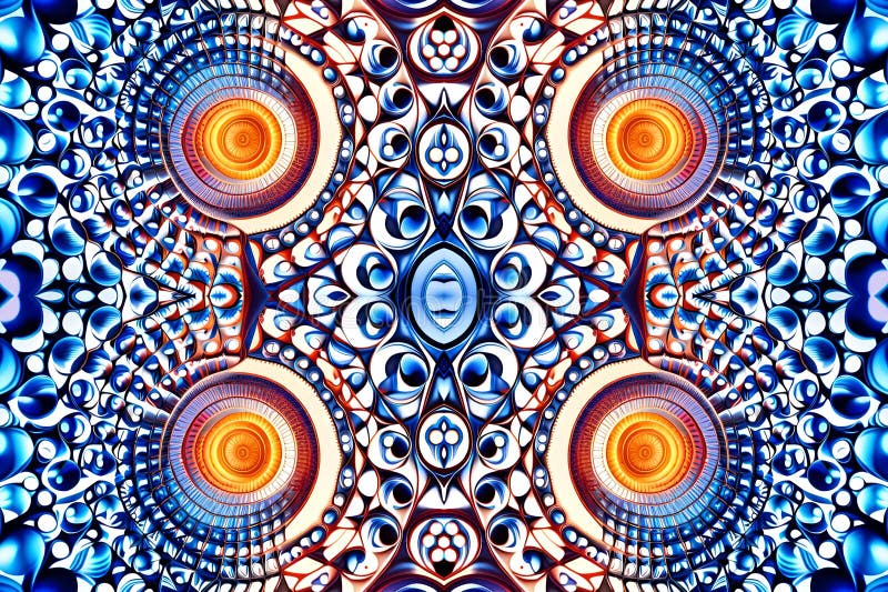 Abstract Embossing Bright Seamless Symmetrical Pattern Wallpaper Stock ...