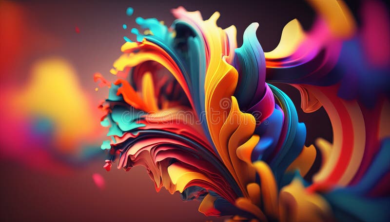 Abstract Bright Color Background. Generative AI. Stock Illustration ...