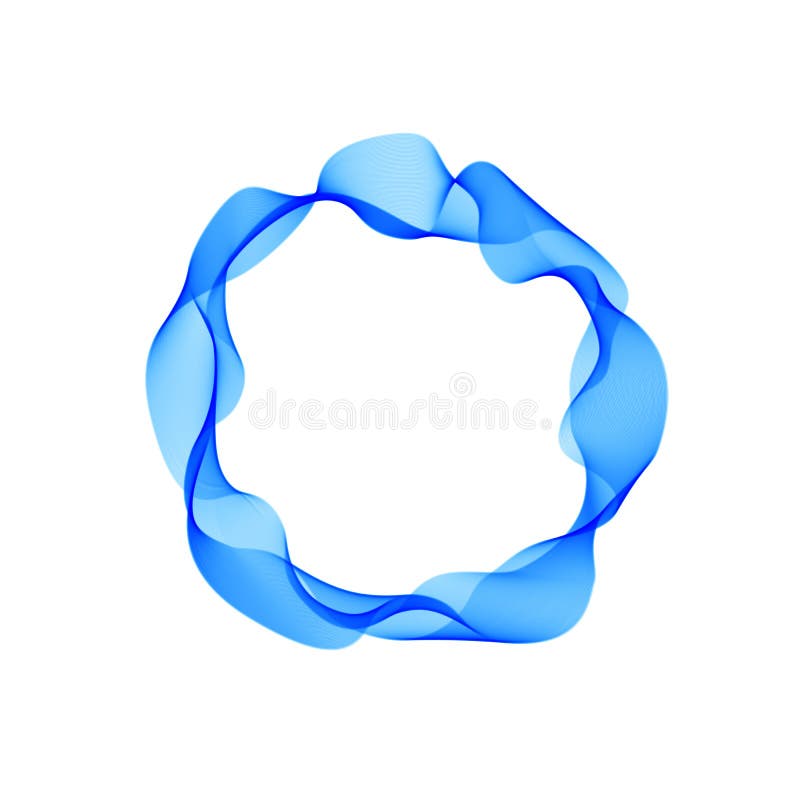 Abstract Bright Color Wave in the Shape of Circle. Stock Vector ...