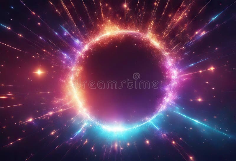 Abstract Bright Creative Cosmic Background Hyper Jump into Another ...