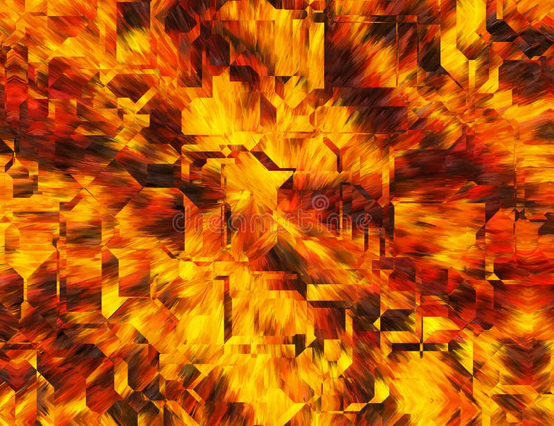 Fire Burst and Broken Elements Stock Illustration - Illustration of ...