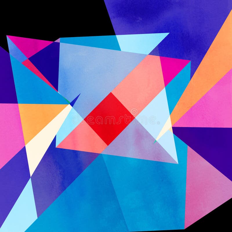 Abstract Bright Geometric Background Stock Illustration - Illustration ...