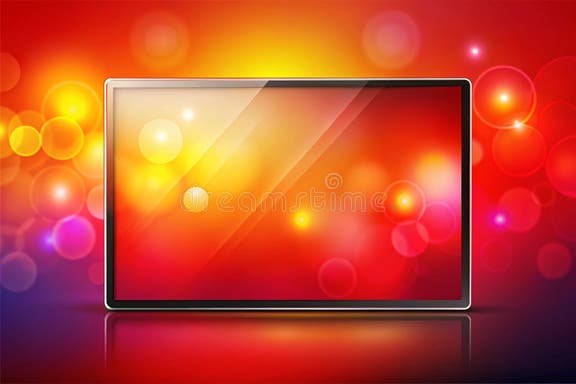 Abstract Bright Gradient Colors Background, Red Blurry Backdrop, Blank ...