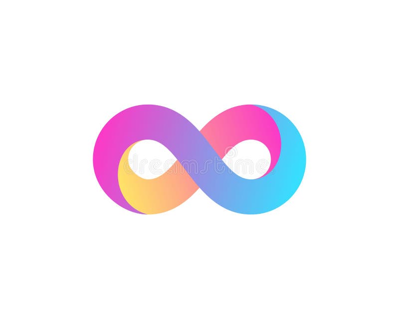 Infinity Symbol Abstract 3d Design Element Emblem Icon Stock ...