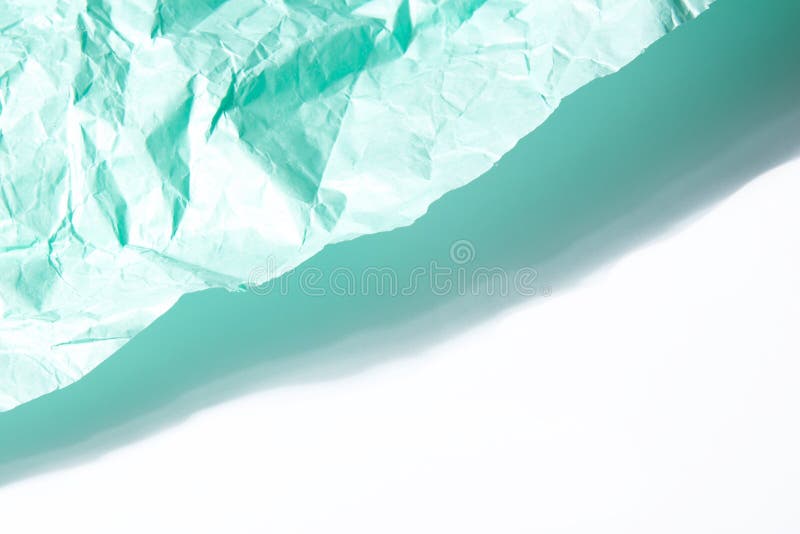 Abstract Bright Green Background. Squeezed Craft Paper Stock Photo ...