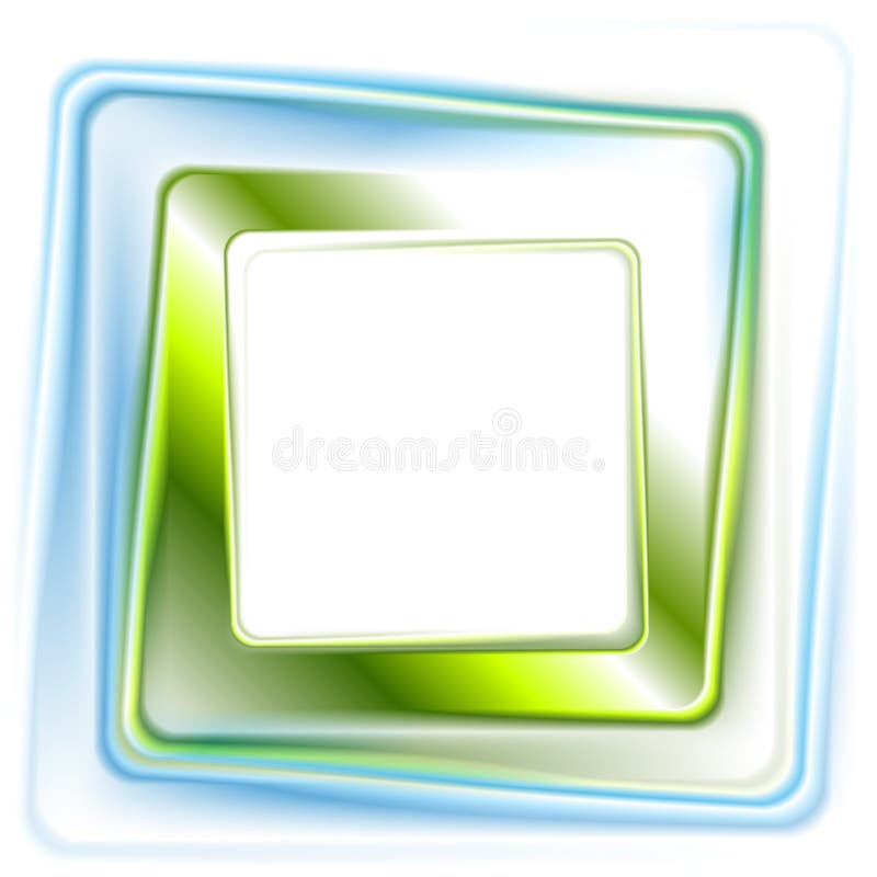 Abstract Bright Green Blue Square Logo Design Stock Vector ...