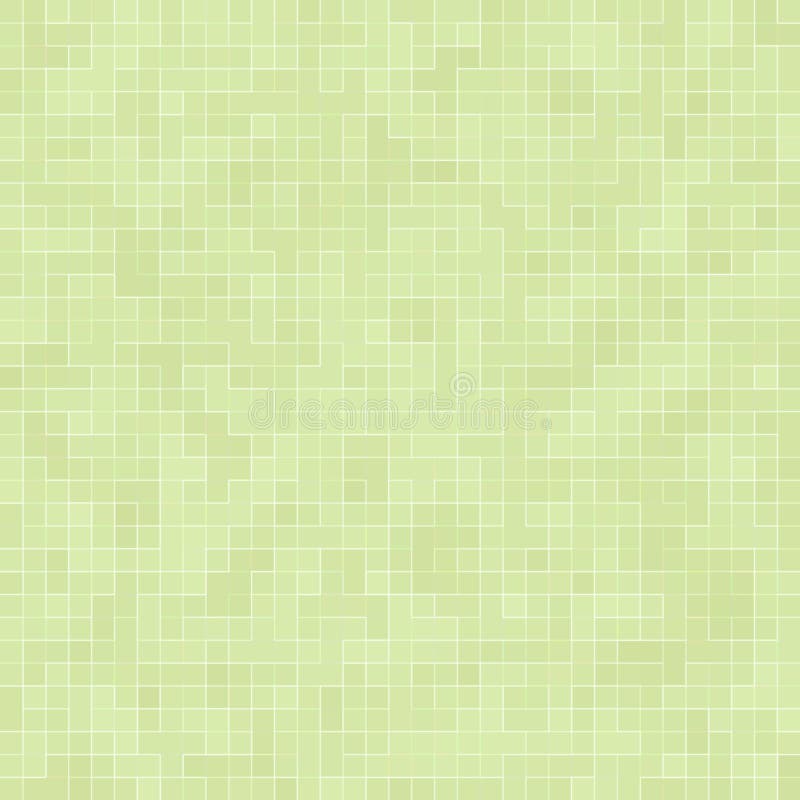 Abstract Bright Green Square Pixel Tile Mosaic Wall Background and ...