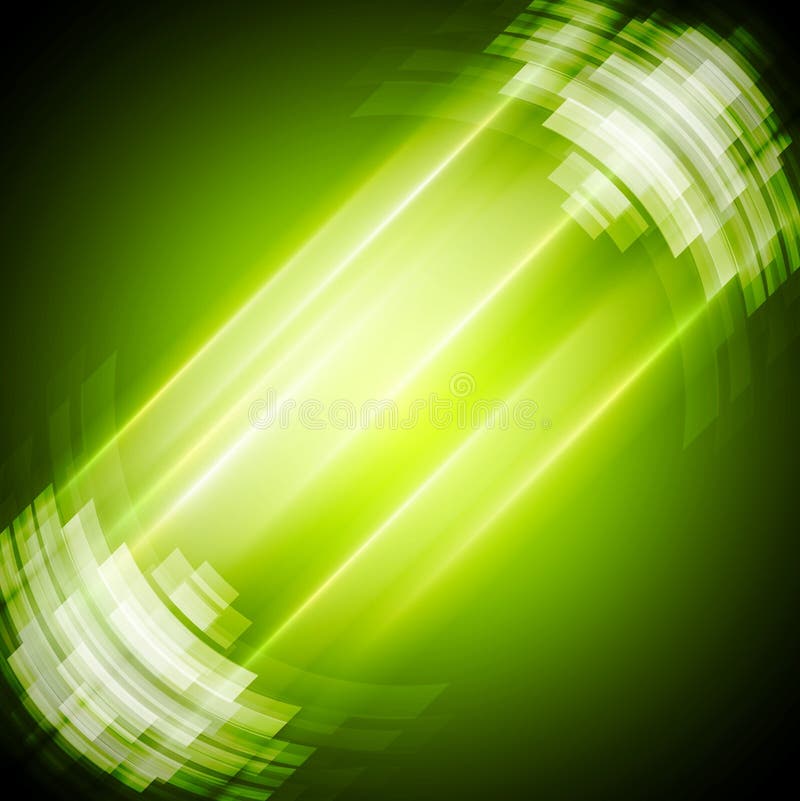 Abstract Bright Green Technology Background Stock Vector - Illustration ...