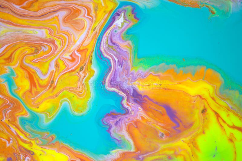 Abstract Bright Marble Pattern. Fluorescent Background. Stock Photo ...