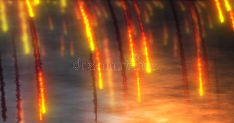 Abstract Bright Meteors Burning Falling from the Sky, Meteorites ...