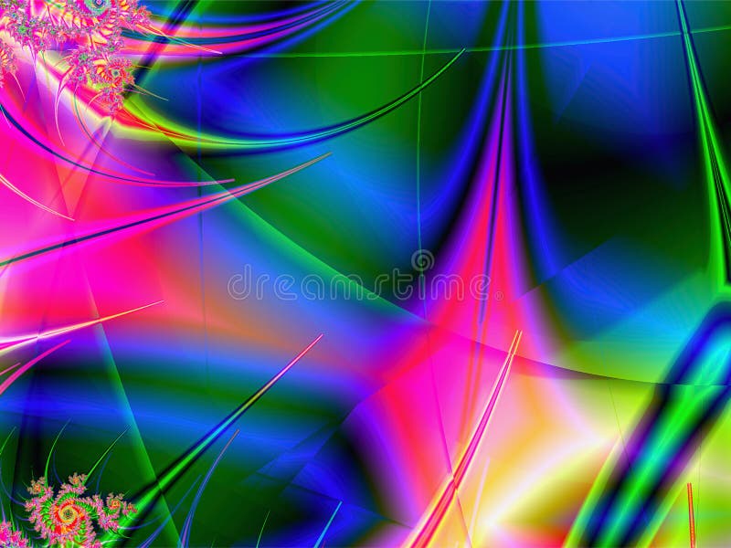 Abstract Bright Multicolor Linear Pattern, Color Graphics, Background ...