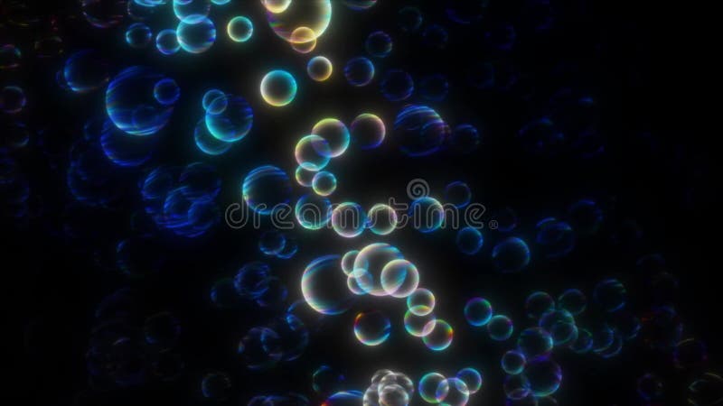 Bubbles of Water Particles. Underwater Bubbles are Approaching. Stock ...