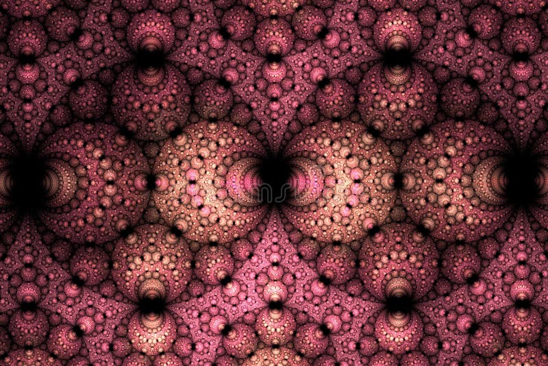 Abstract Bright Multicolored Spherical Fractal Computer Generated Image ...