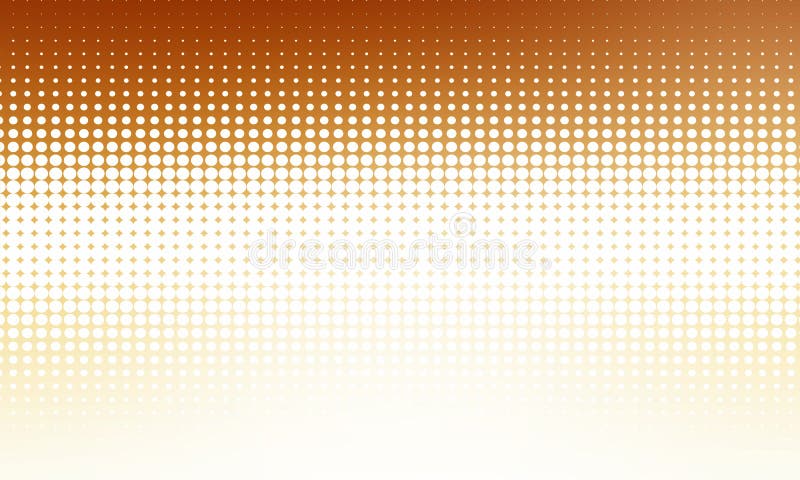 Abstract; Bright Orange Halftone Background Design Stock Illustration ...