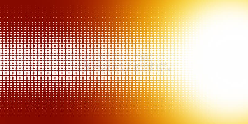 Abstract; Bright Orange Halftone Background Design Stock Illustration ...