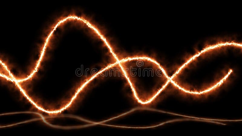 Abstract Bright Orange Lines Light Energy Electric Magical with ...