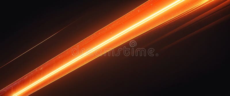 Abstract Bright Orange Rays of Light Beams Spectrum Banner Ai Generated ...