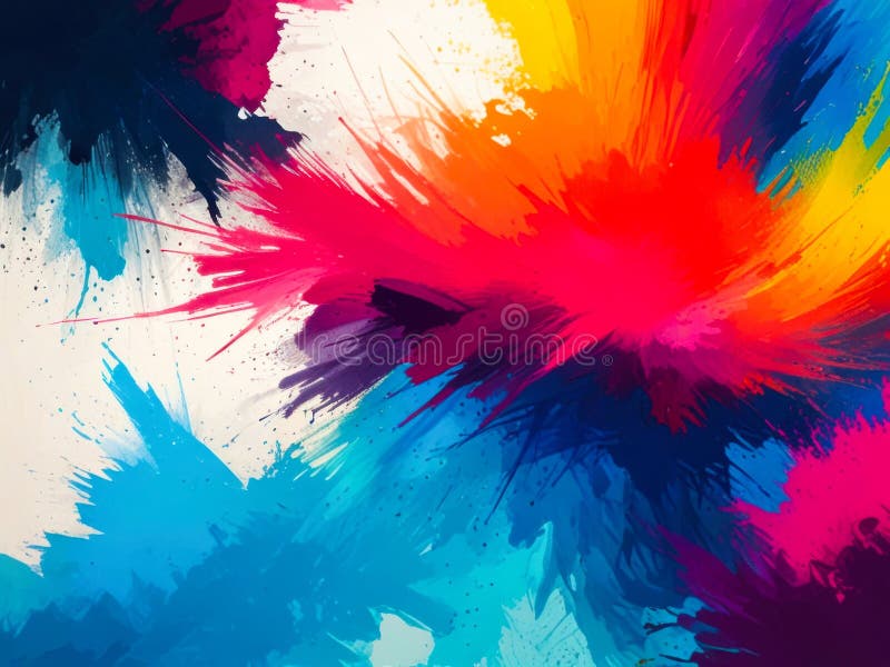Abstract Bright Paint Splash Background. Paint Explosion Stock Image ...