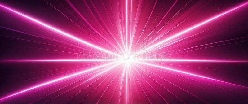 Abstract Bright Pink Rays of Light Beams Spectrum Banner Ai Generated ...