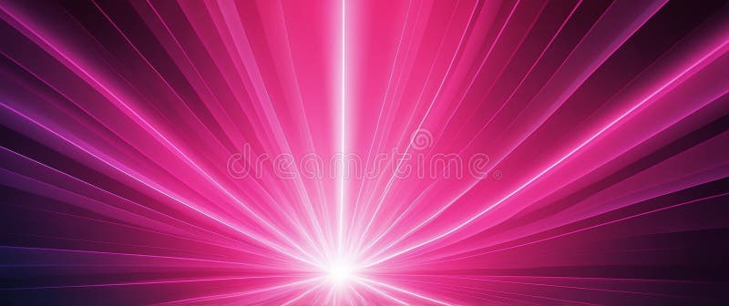 Abstract Bright Pink Rays of Light Beams Spectrum Banner Ai Generated ...