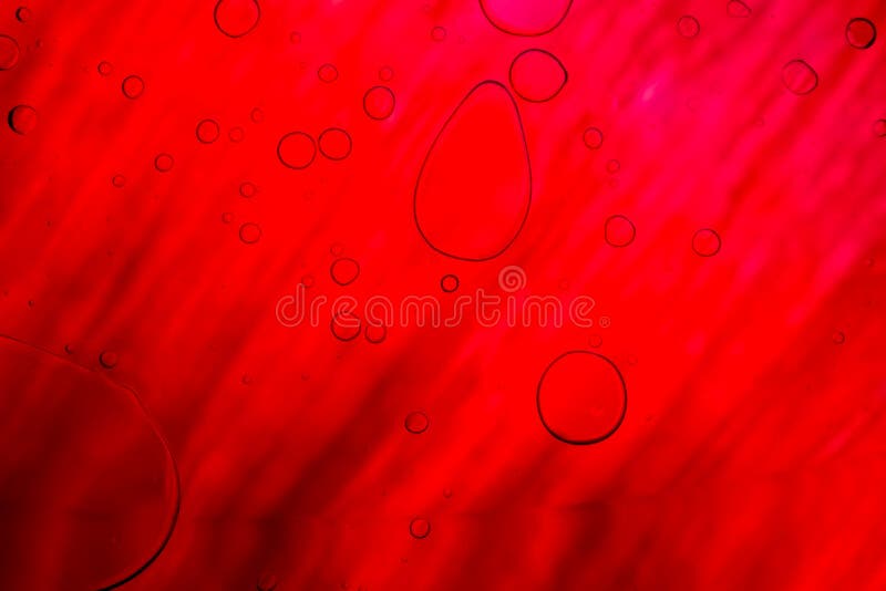 Abstract Bright Red Background with Bubbles Stock Image - Image of ...