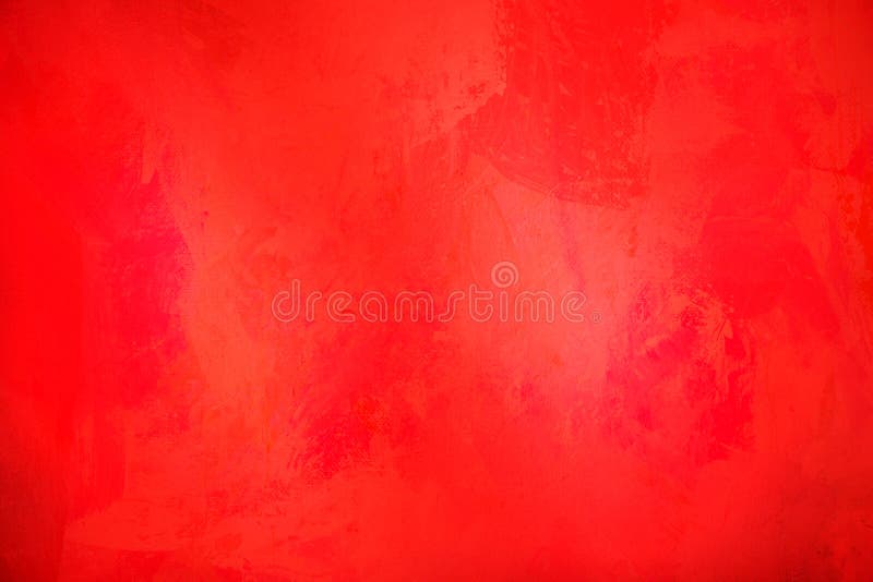 The Abstract Bright Red Surface Has a Brush Painted on the Background ...