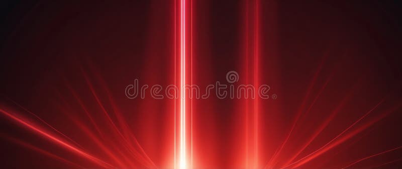 Abstract Bright Red Rays of Light Beams Spectrum Banner Ai Generated ...