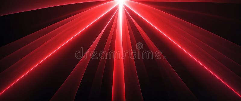 Abstract Bright Red Rays of Light Beams Spectrum Banner Ai Generated ...